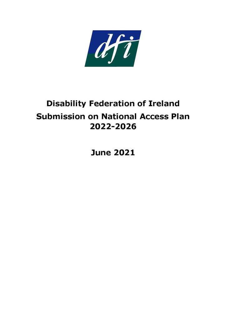 Publications | Disability Federation of Ireland