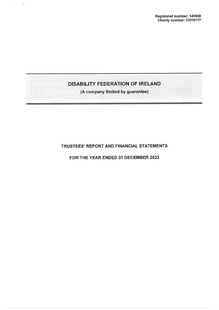 Publications | Disability Federation of Ireland